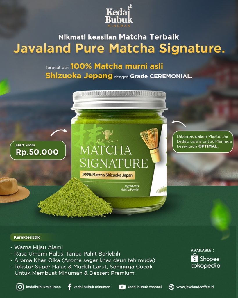 Pure Matcha Signature Powder Javaland 50 gram - CV. Indo Javaland